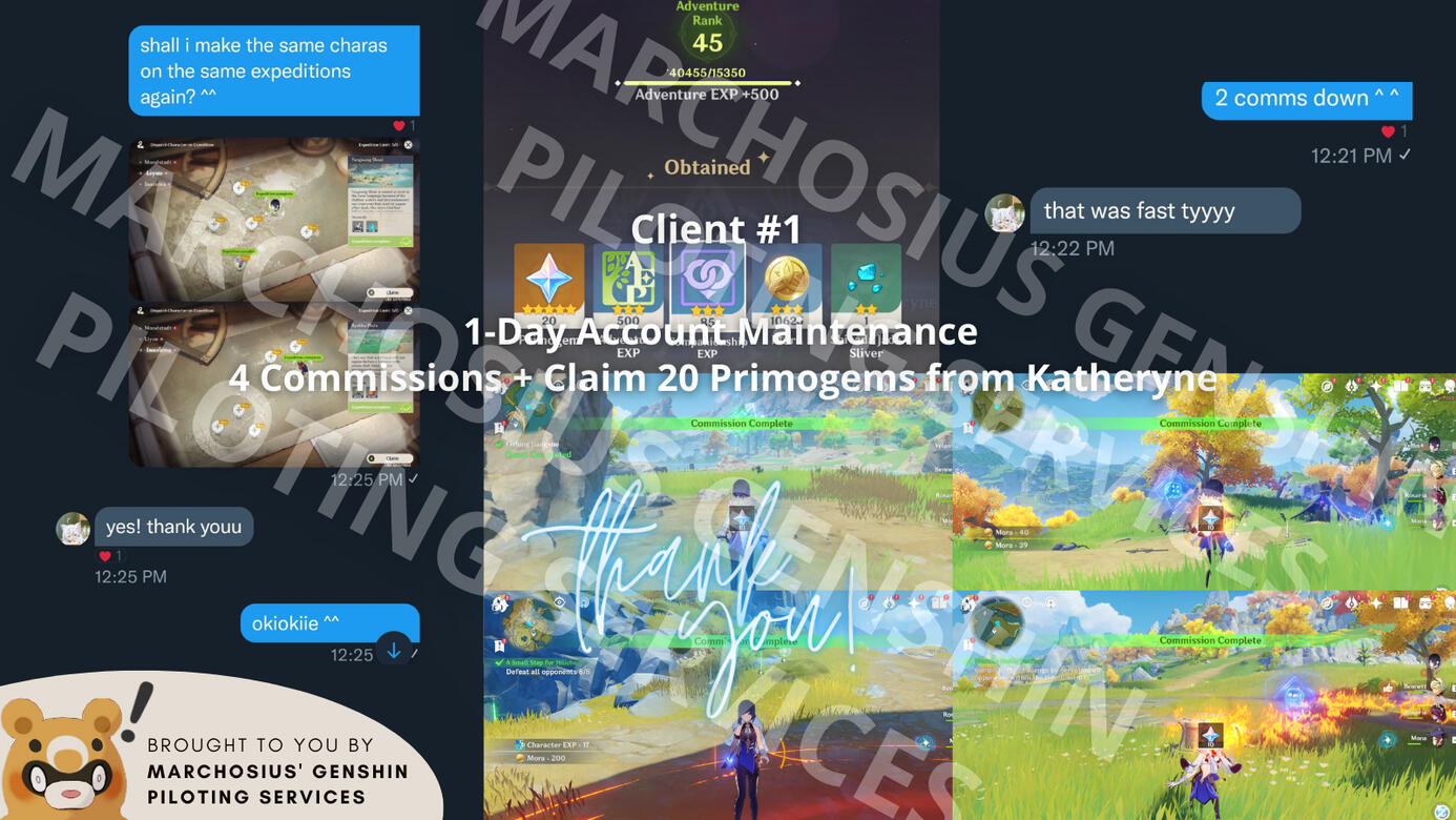 Marchosius' Genshin Piloting Services